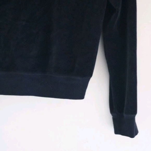 Moda International | Tops | Moda International Velour Hooded Sweatshirt ...